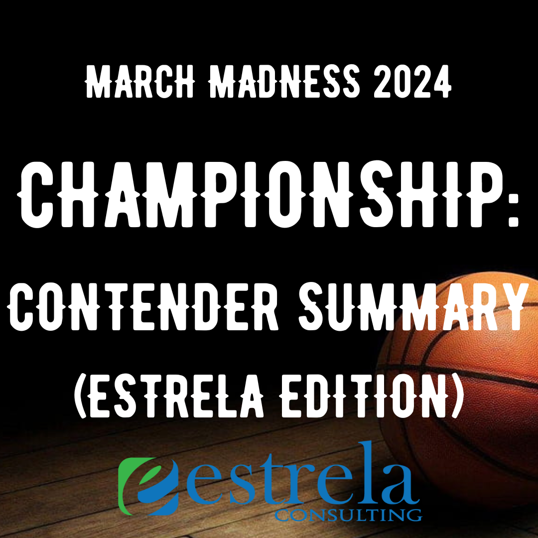 March Madness 2024 Championship: Contender Summary